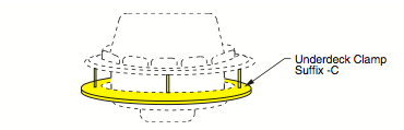 Smith Roof Drain Optional Variations - Underdeck Clamp