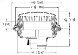 Zurn Z100-W2 Roof Drain Water Level Regulator