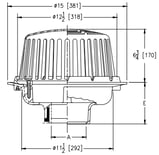 Zurn Z100-HD Roof Drain 6 3/4 In. High Dome