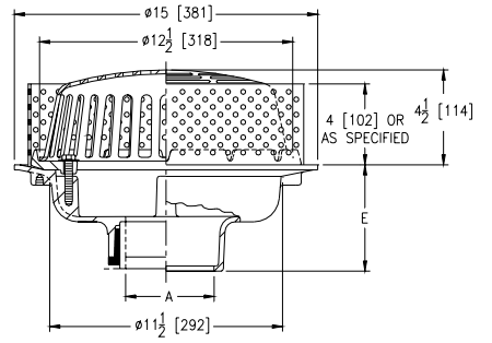 Zurn Z100-84 Roof Drain Perforated Gravel Guard