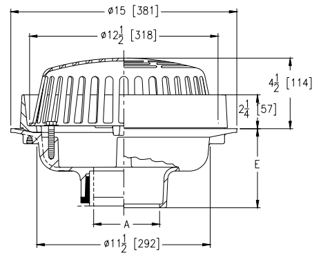 Zurn Z100-89 Roof Drain External Water Dam
